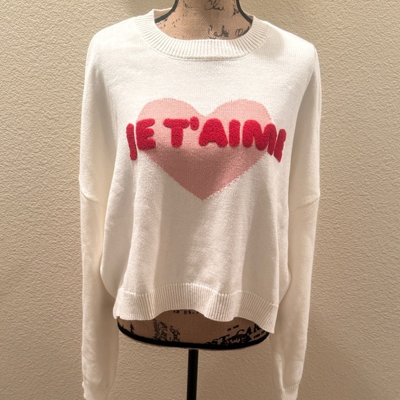 Jessica Simpson Pink Heart Sweater
